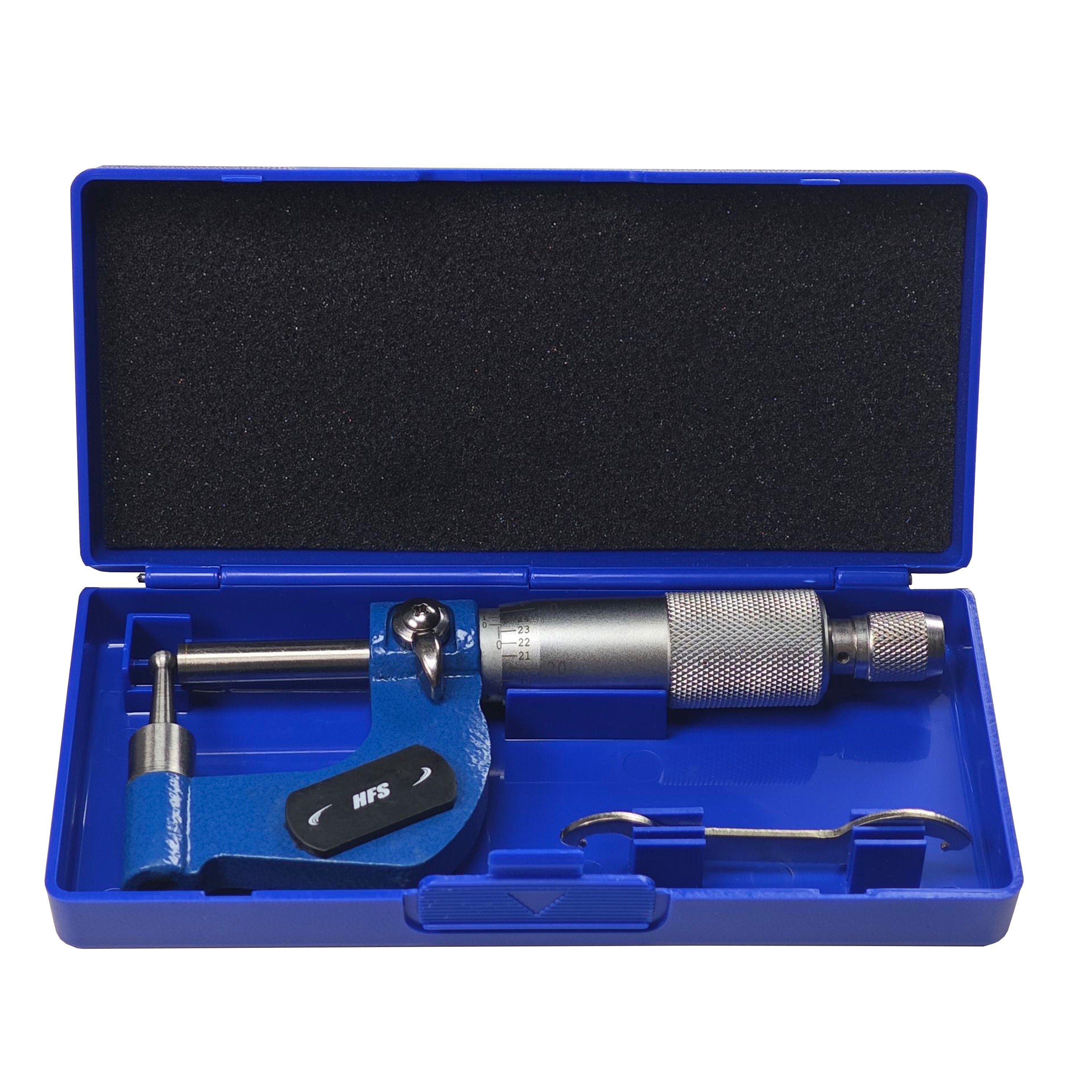 Tube Micrometer Reloading Ball Spherical Anvil Case Thickness 0-1"/0.0 ...