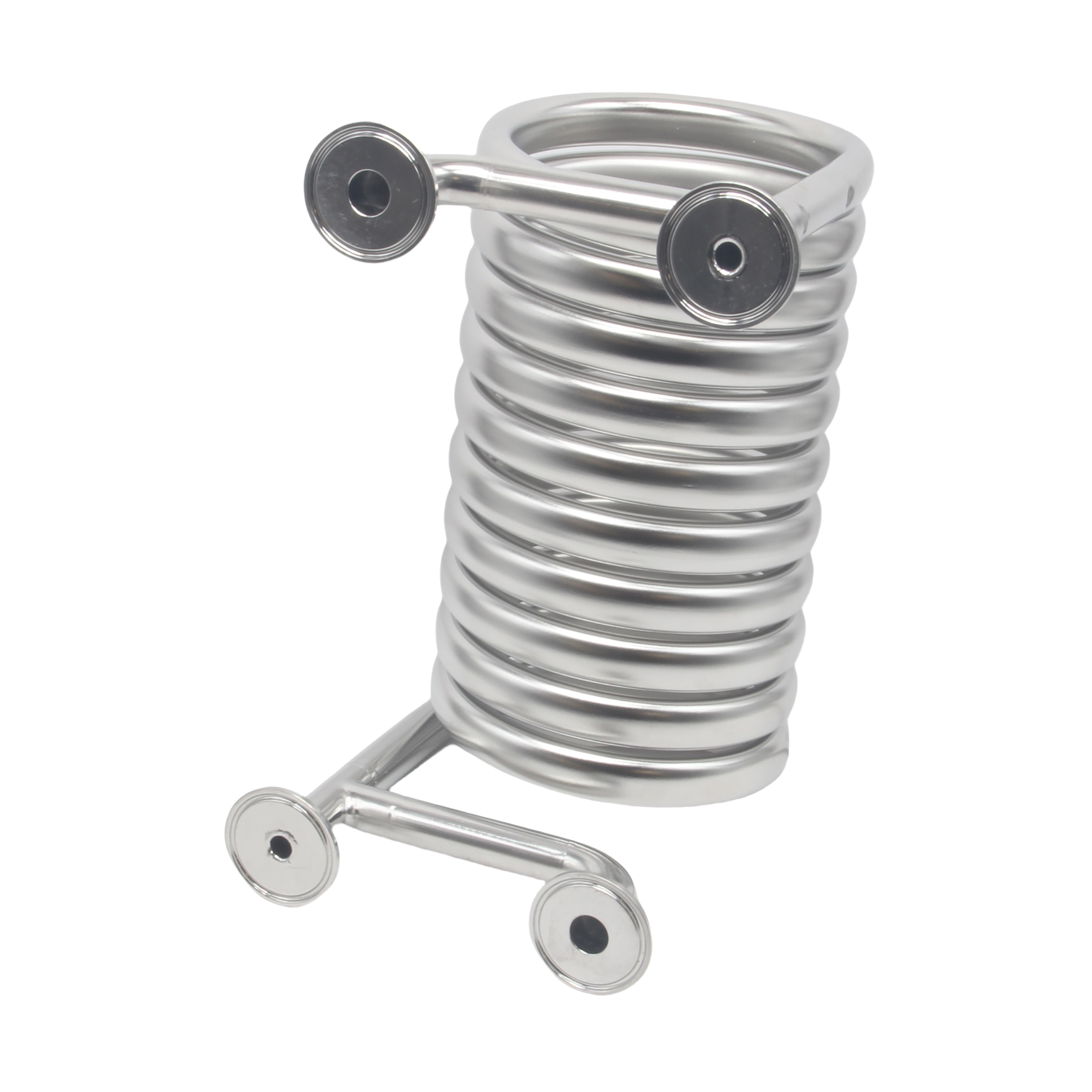 Jacketed Condensing Coil / Wort Chiller, (4) 1.5" Tri Clamp Ports, 1/2 ...