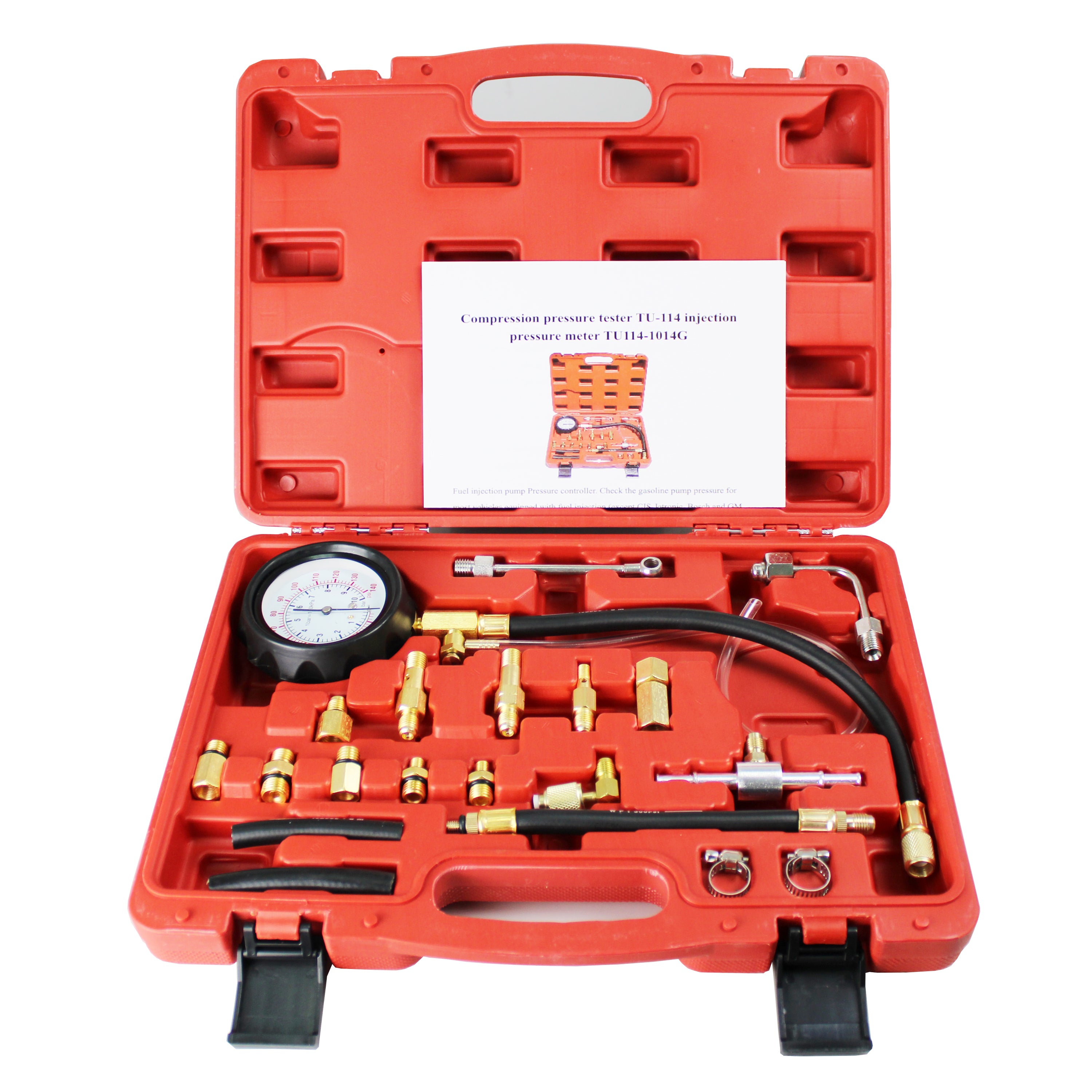 Fuel Injection Pump Injector Tester Pressure Test Gauge Gasol ...